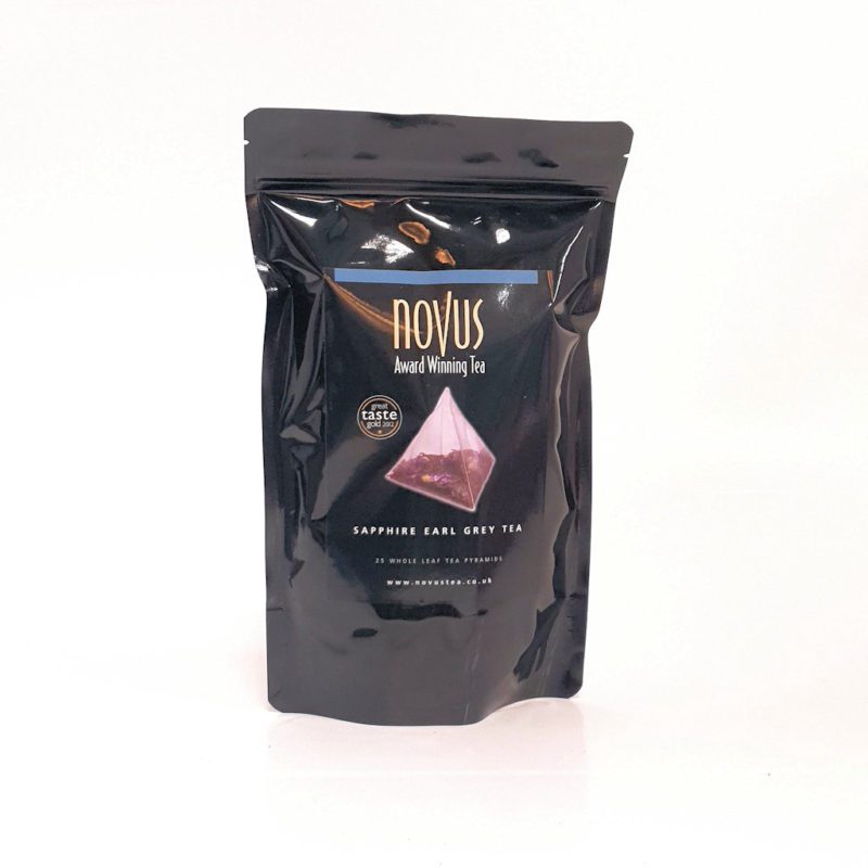 Novus Tea Sapphire Earl Grey Whole Leaf Tea Pyramids - Qualitasse ...